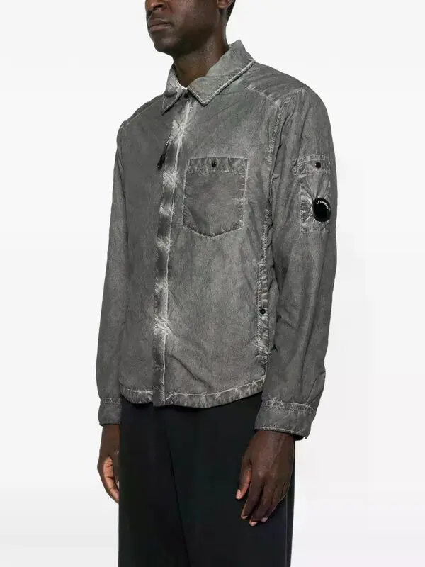 C.P. COMPANY Flatt Nylon Lens Padded Zipped Overshirt