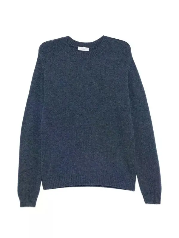 Boglioli Crew-neck Knitted Sweater - Blue