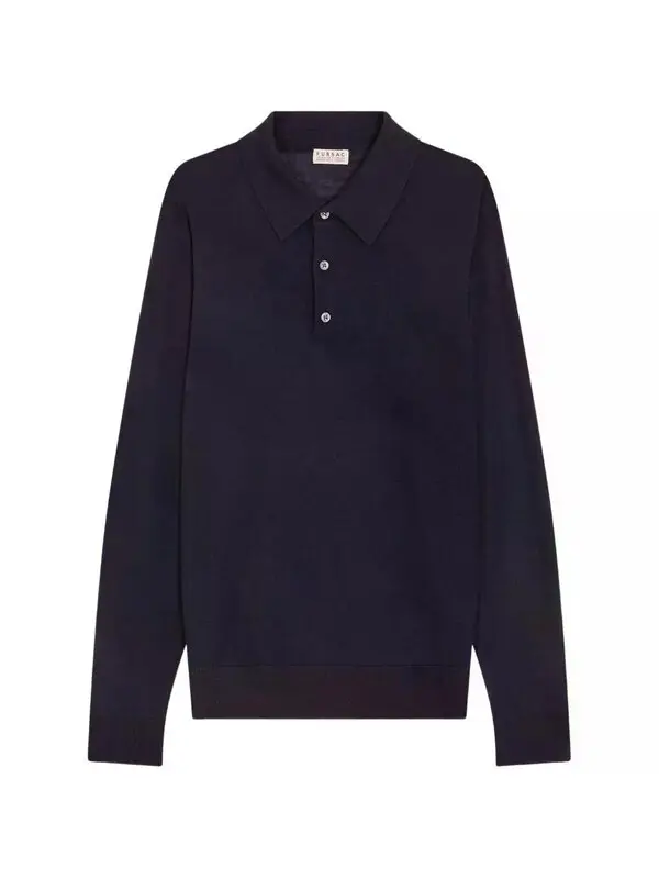 FURSAC Long-sleeve Wool Polo Shirt