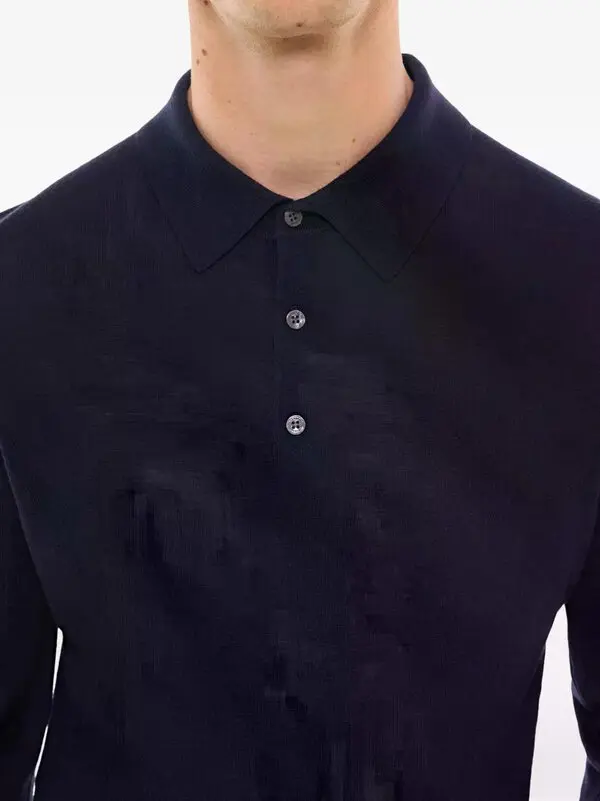 FURSAC Long-sleeve Wool Polo Shirt