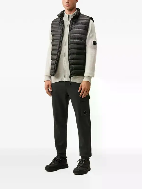 C.P. COMPANY Lambswool Lens Zipped Sweater