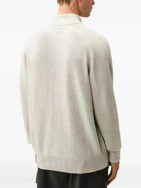 C.P. COMPANY Lambswool Lens Zipped Sweater