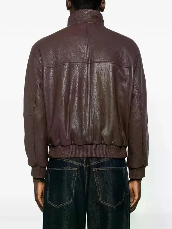 LARDINI Leather Zip-up Jacket