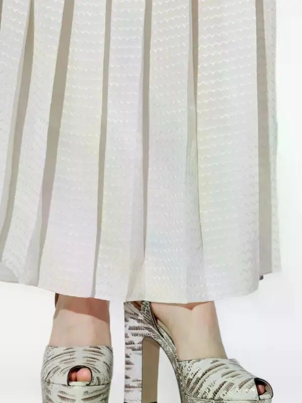 Fendi After 9 Tegu-print Calfskin Platform Sandals - Neutrals