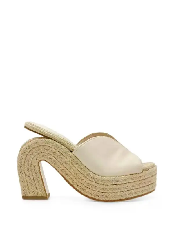 Cult Gaia Phoebe Platform Sandals - Neutrals