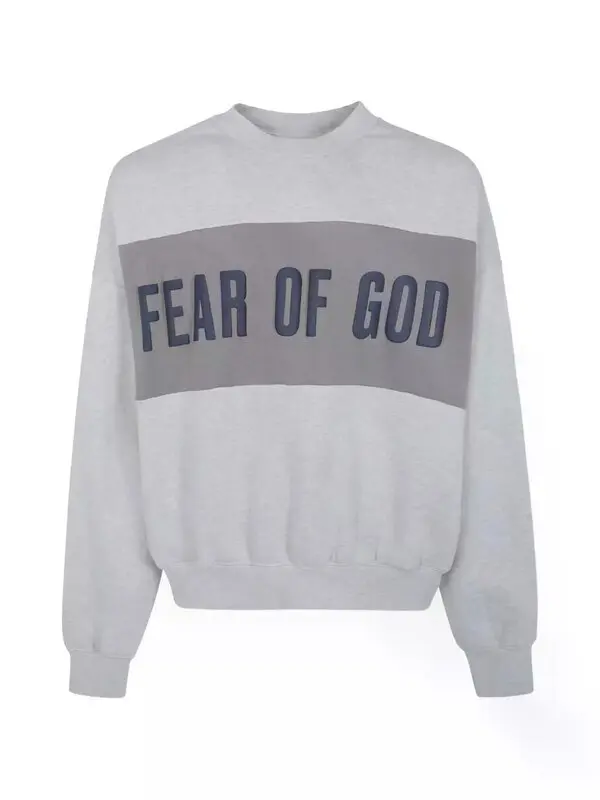 Fear Of God Cropped Relaxed Panelled Sweatshirt