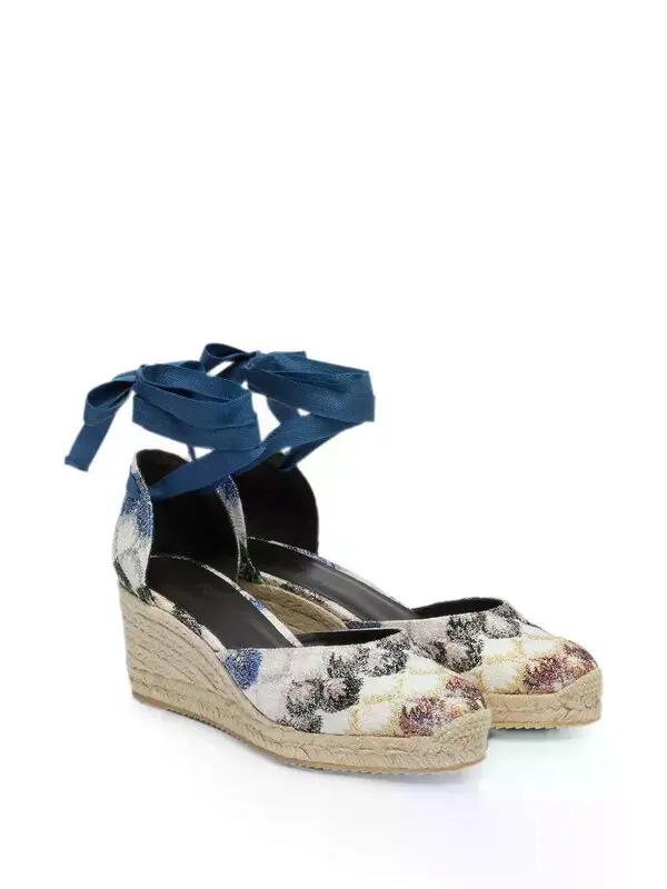 Missoni Zigzag-knit Espadrille Wedges - White