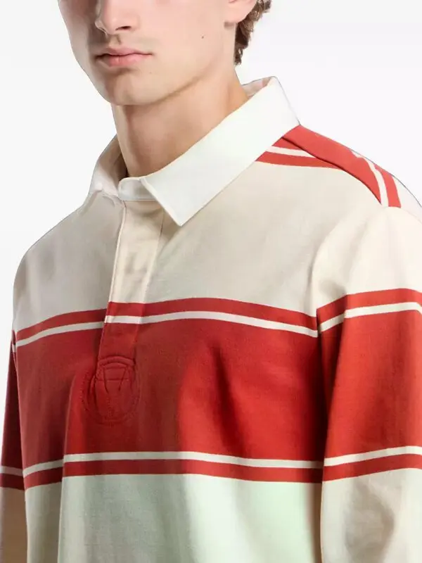 Gant Rugger Striped Long-sleeved Polo Shirt