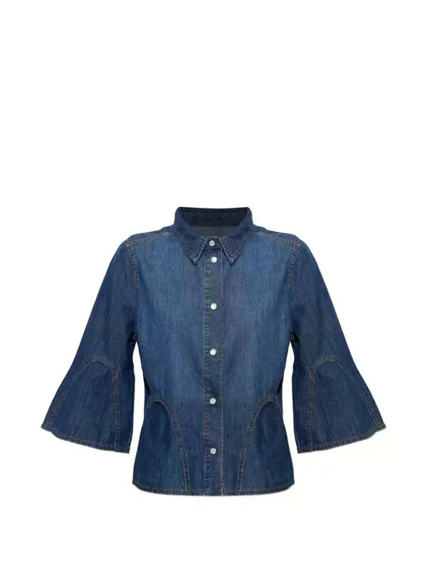 Munthe Vunna Flared-sleeve Denim Shirt