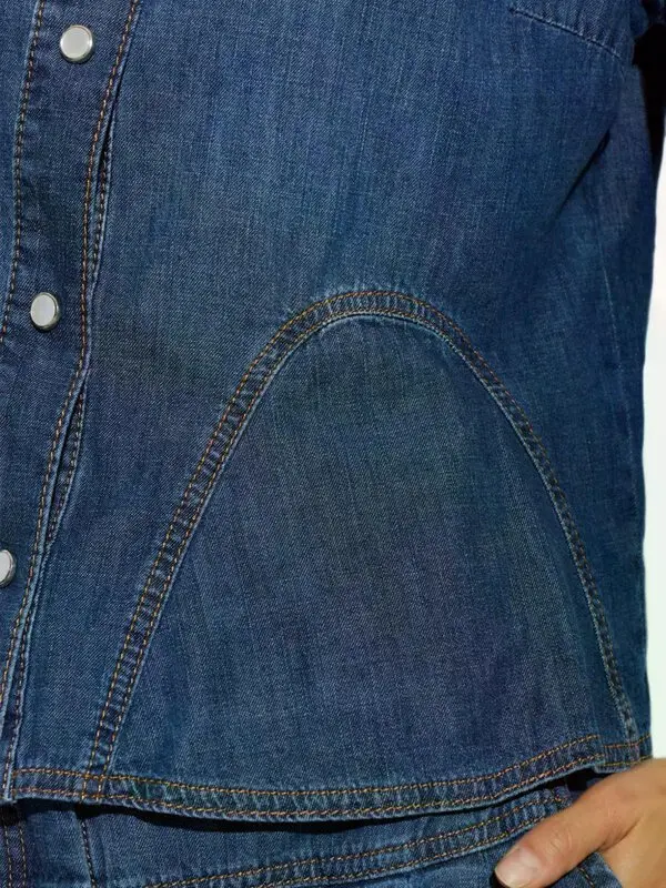 Munthe Vunna Flared-sleeve Denim Shirt