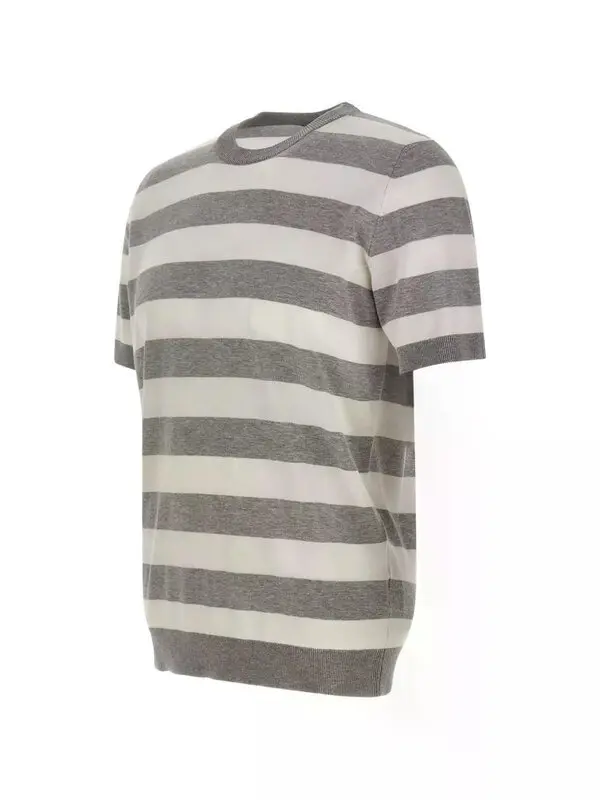 KANGRA Striped Cotton T-shirt