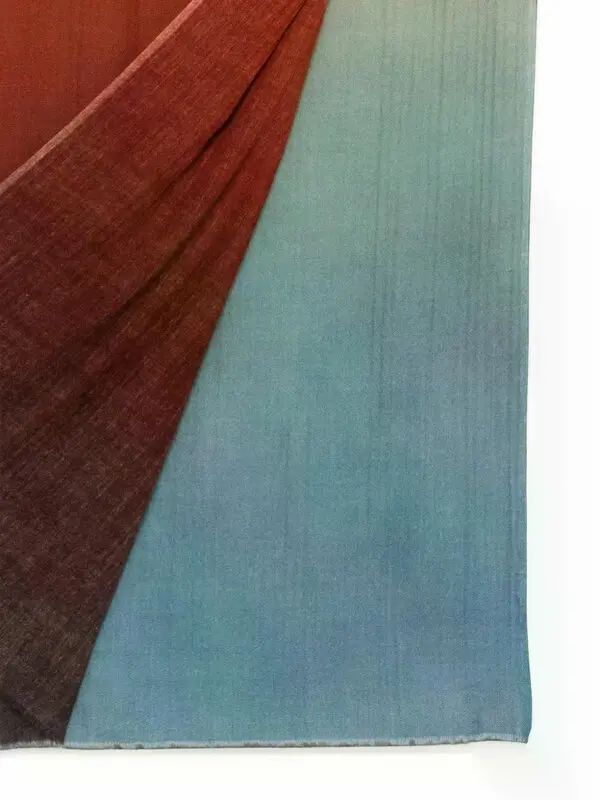 SGOMBERO CANTINE Andromeda Herringbone-weave Ombre Scarf