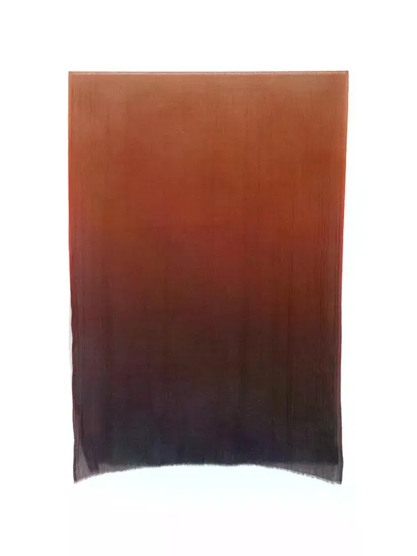 SGOMBERO CANTINE Andromeda Herringbone-weave Ombre Scarf - Orange