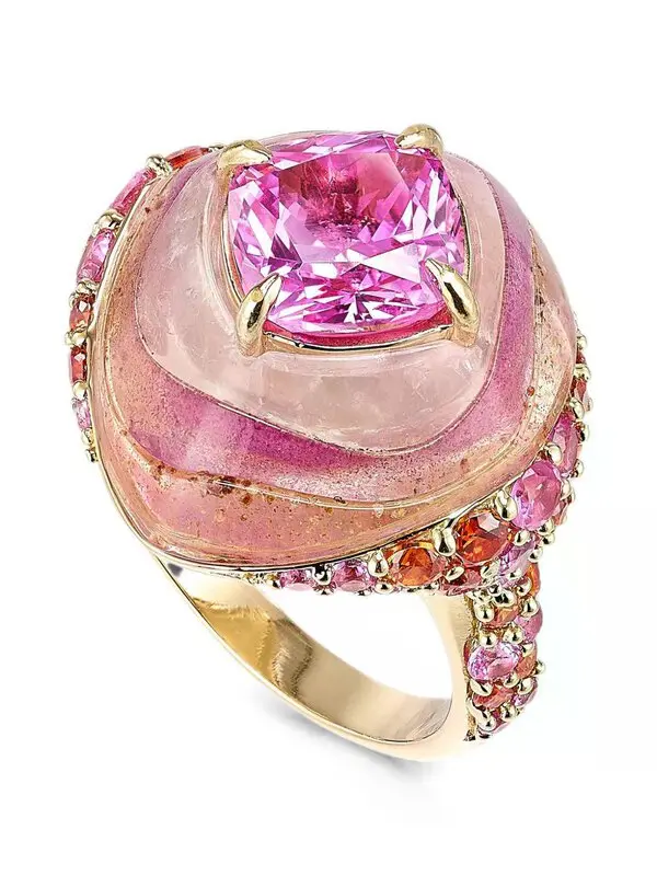ANABELA CHAN Rose Sugarloaf Sapphire Ring