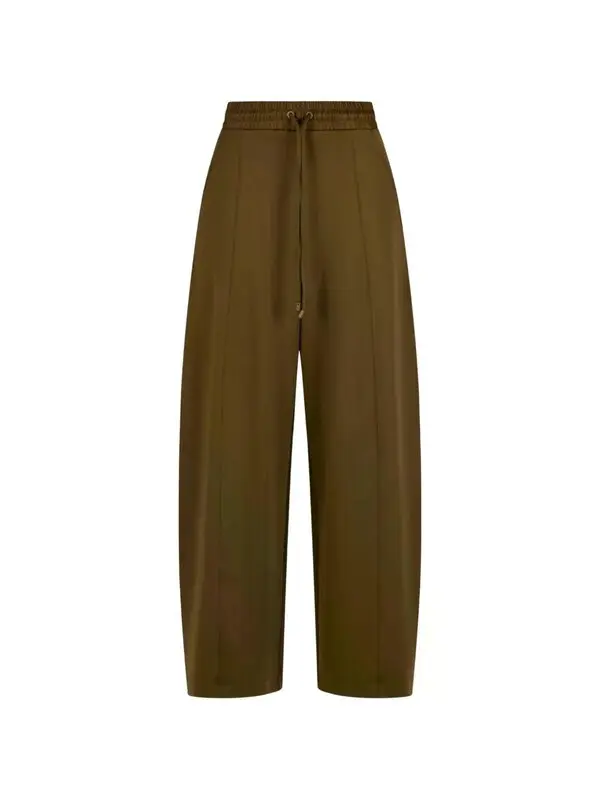 Max Mara Logo-embroidered Drawstring Trousers