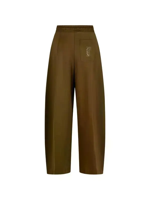 Max Mara Logo-embroidered Drawstring Trousers