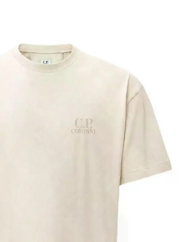 C.P. COMPANY 30/1 Jersey Short-sleeve Comfort T-shirt - Neutrals