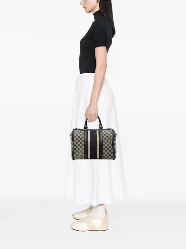 Gucci Gg Canvas Web Joy Boston Bag Satchel