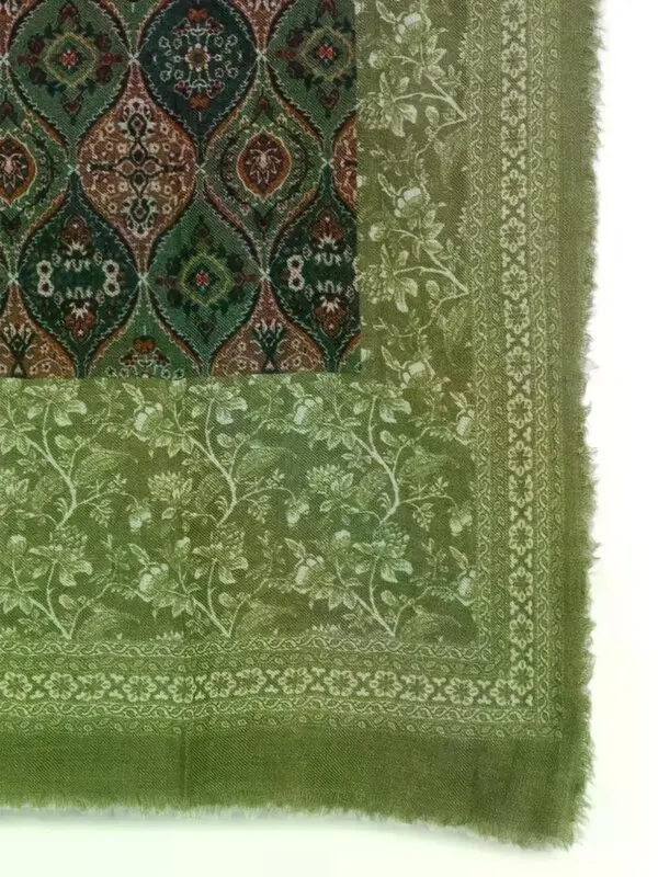 SGOMBERO CANTINE Paisley-print Frayed Scarf