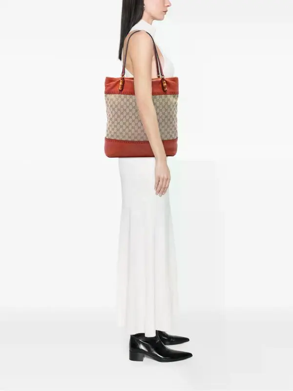 Gucci Large Gg Canvas Tote Bag - Neutrals
