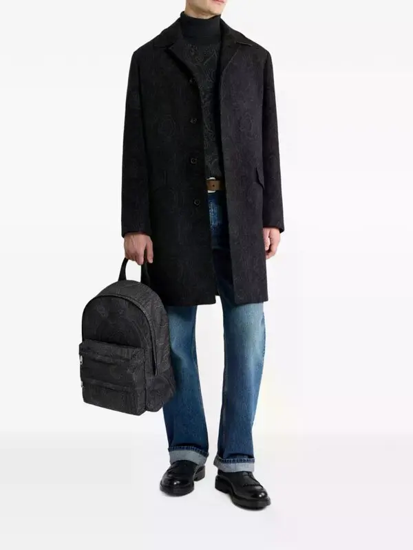Etro Nylon Backpack With Arnica Motif