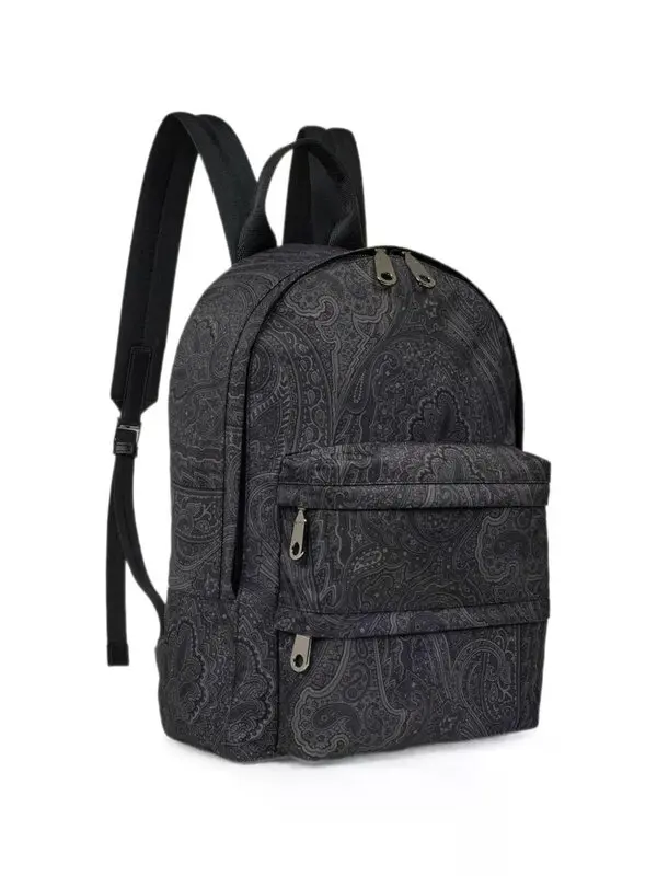 Etro Nylon Backpack With Arnica Motif