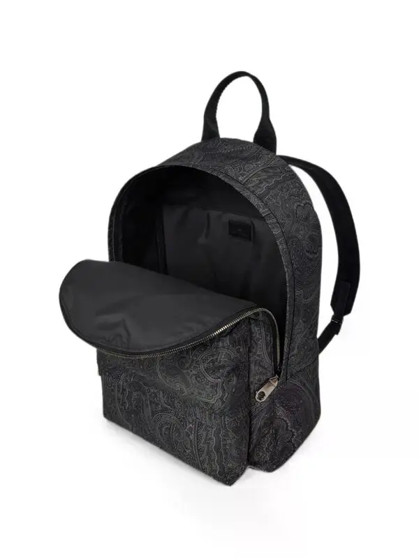Etro Nylon Backpack With Arnica Motif