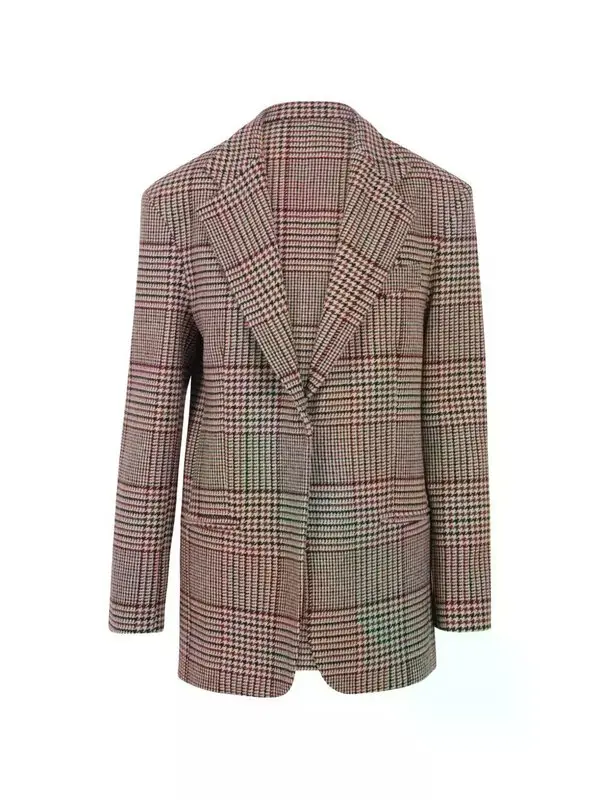 Federica Tosi Prince Of Wales-check Blazer - Brown