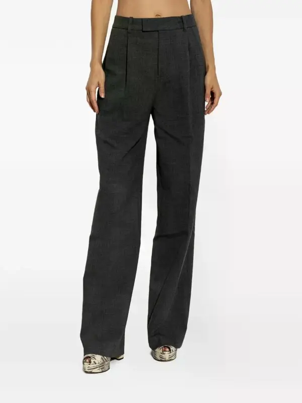 SELF-PORTRAIT Pleated Straight-leg Trousers