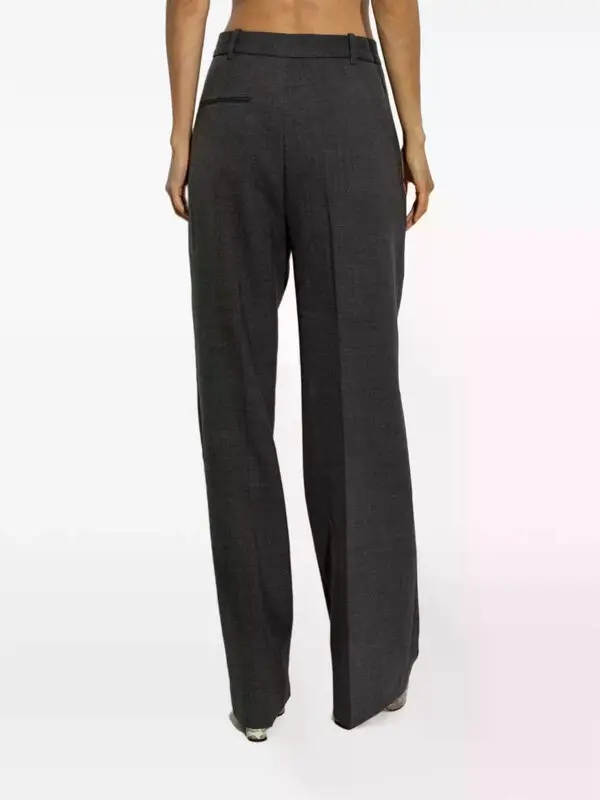 SELF-PORTRAIT Pleated Straight-leg Trousers