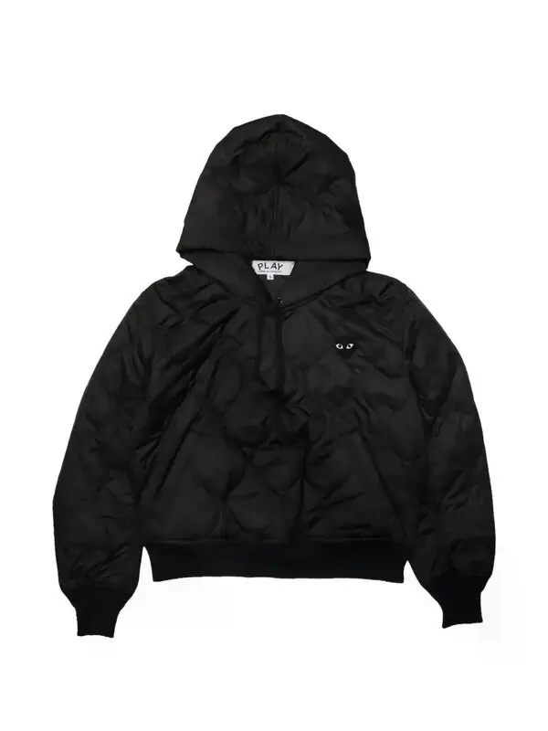 Play Comme Des Garcon Quilted Heart-patch Hoodie