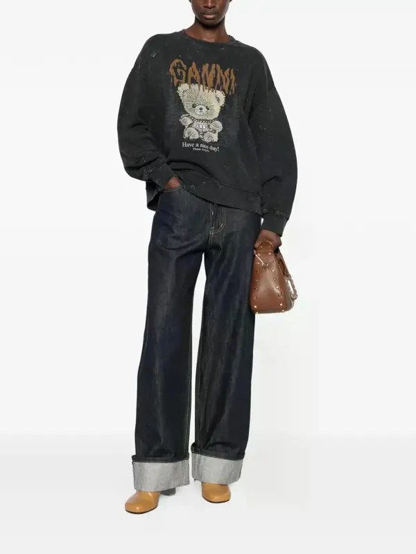 GANNI Graphic-print Sweatshirt