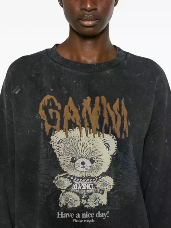 GANNI Graphic-print Sweatshirt