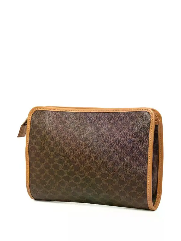 Celine Macadam Coated Canvas Clutch Bag