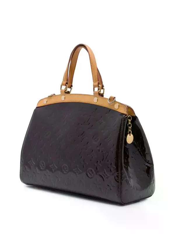 LOUIS VUITTON Monogram Vernis Brea Pm Satchel - Purple