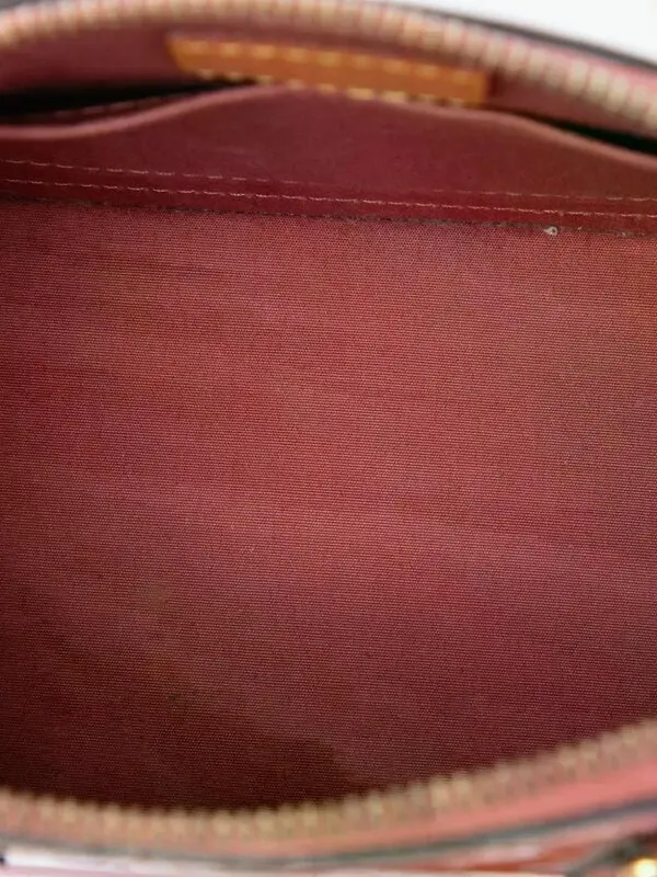 LOUIS VUITTON 2017 Monogram Vernis Alma Bb Satchel - Red