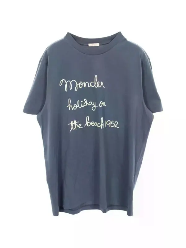 Moncler 2020 Logo Embroidery T-shirt