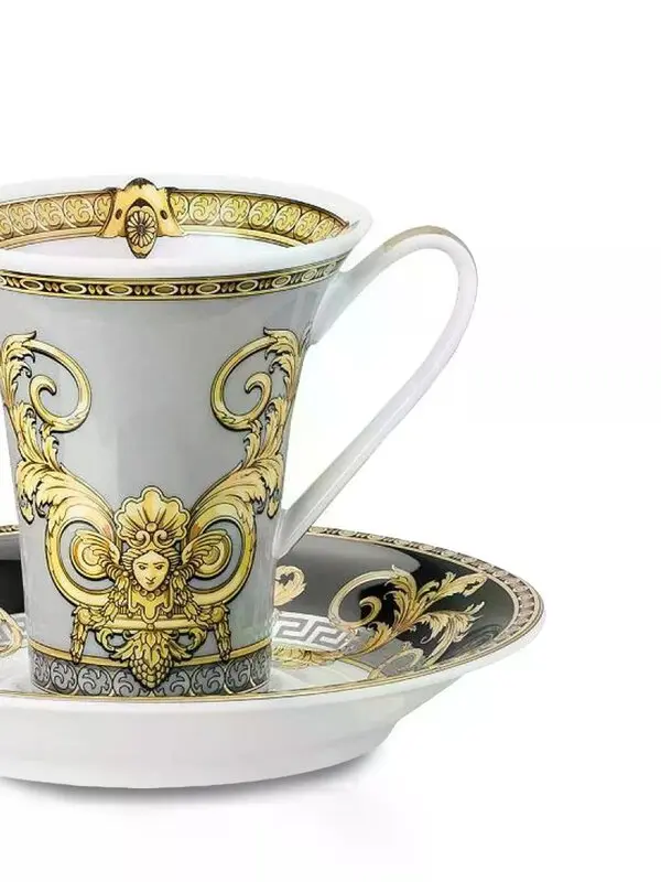 Versace Baroque-print Porcelain Espresso Set