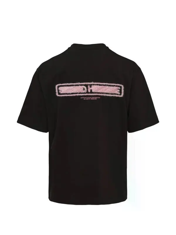 SOLID HOMME Logo-patch T-shirt
