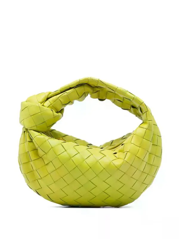 Bottega Veneta Mini Intrecciato Jodie Hobo Bag - Yellow