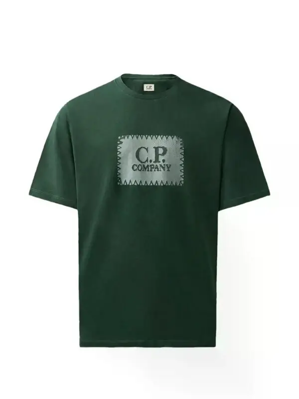 C.P. COMPANY 30/1 Jersey Short-sleeve Logo-label T-shirt - Green