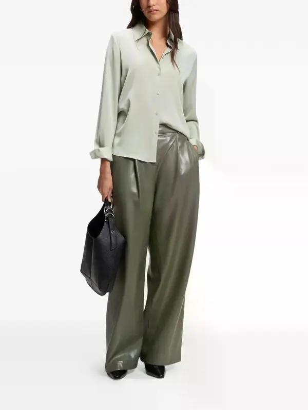 BOSS Pleated Wide-leg Trousers
