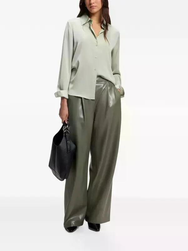BOSS Pleated Wide-leg Trousers