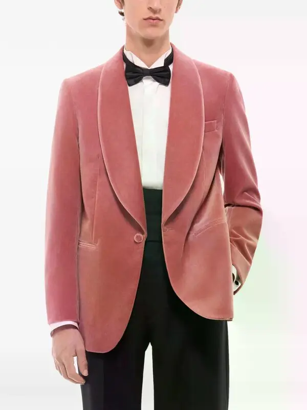FURSAC Shawl-lapel Velvet Blazer