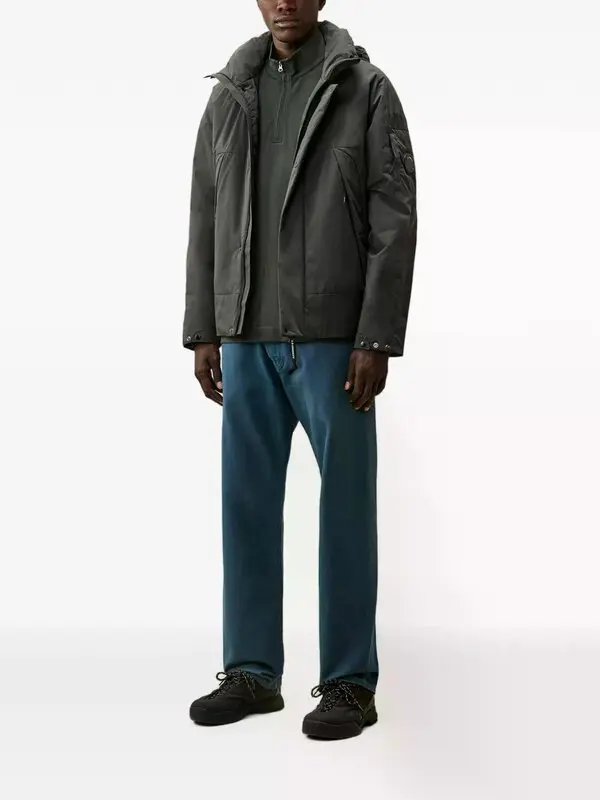 C.P. COMPANY Stretch Piquet Long Sleeve Half Zip Polo