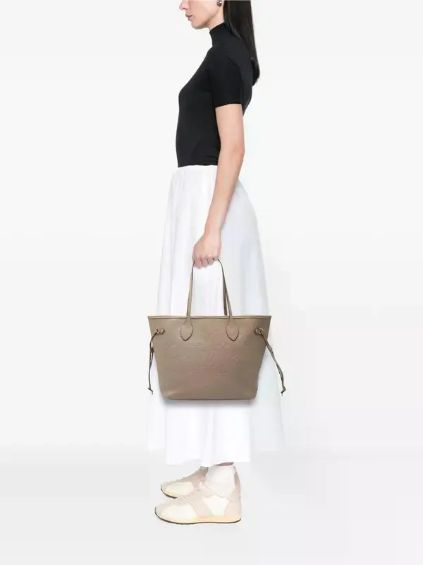 LOUIS VUITTON Monogram Giant Empreinte Neverfull Mm Tote Bag - Neutrals