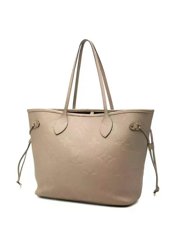 LOUIS VUITTON Monogram Giant Empreinte Neverfull Mm Tote Bag - Neutrals