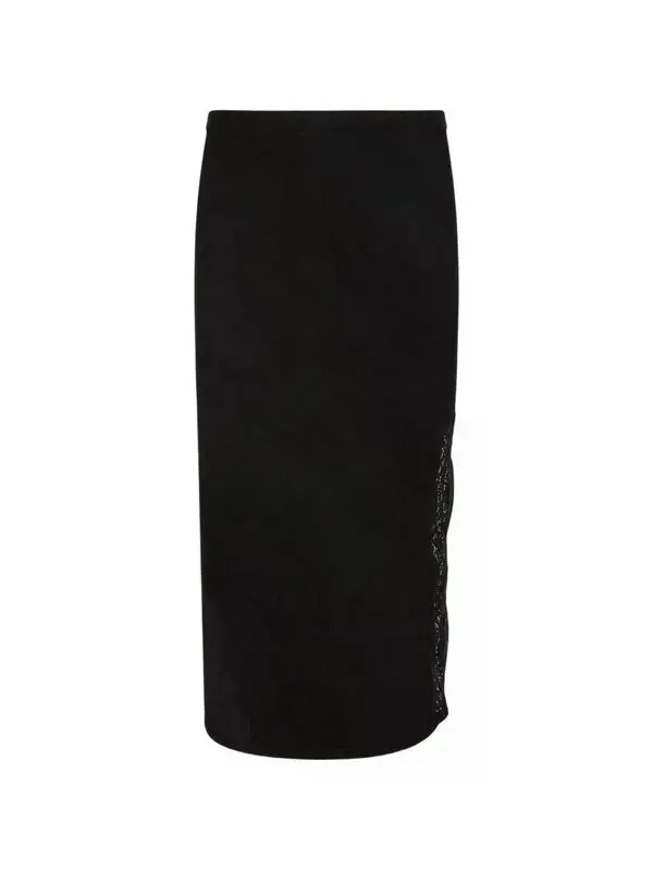 N°21 Lace-panelled Knit Skirt