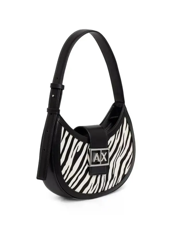 Armani Exchange Zebra-print Shoulder Bag