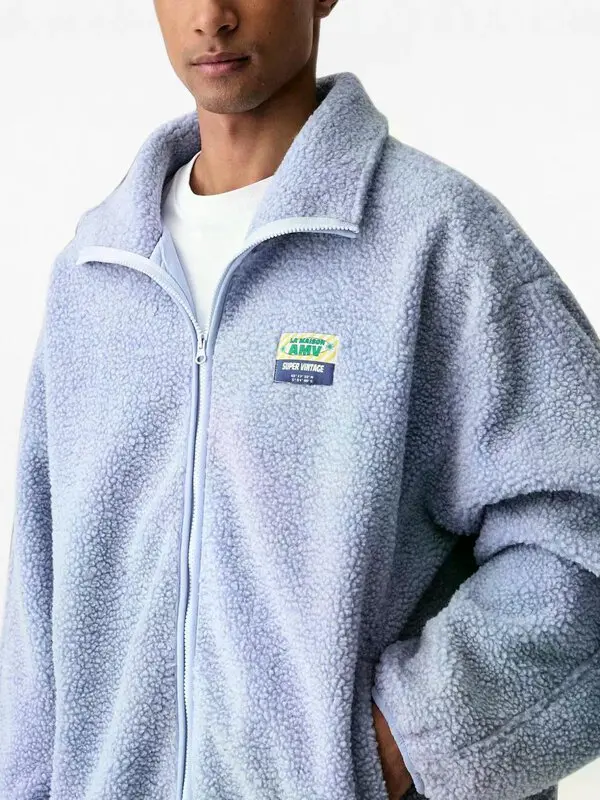 American Vintage Logo-patch Zip-up Sweatshirt